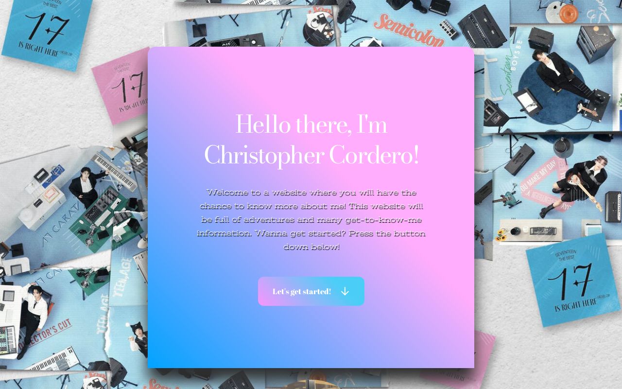 Christopher Cordero's Intro